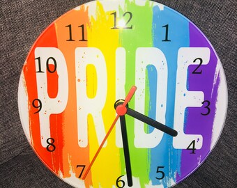 LGBTQ Gifts Rainbow Pride Wall Clock Gay Lesbian Pride Gift - Etsy