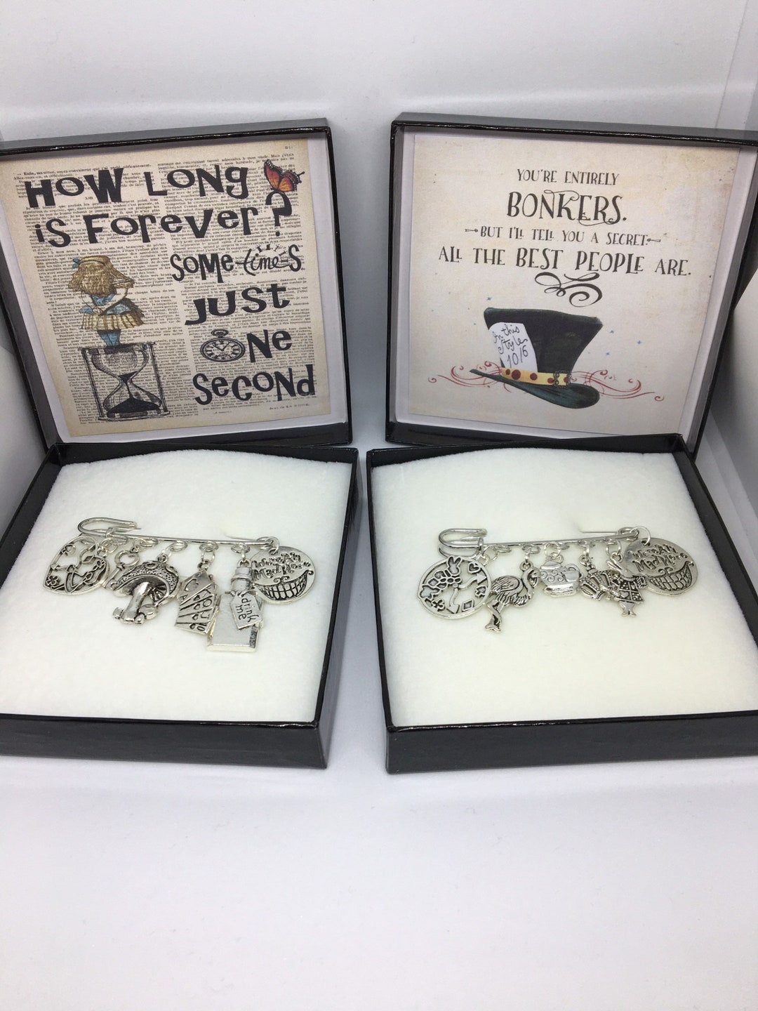 Alice Mad Hatter Gift, Coat Pin or Kilt Pin, Alice Inspired - Etsy