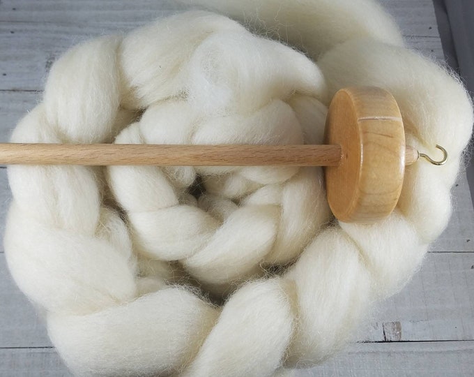 Drop Spindle Kit for Beginner W/ Fiber Top Whorl Handspinning - Etsy