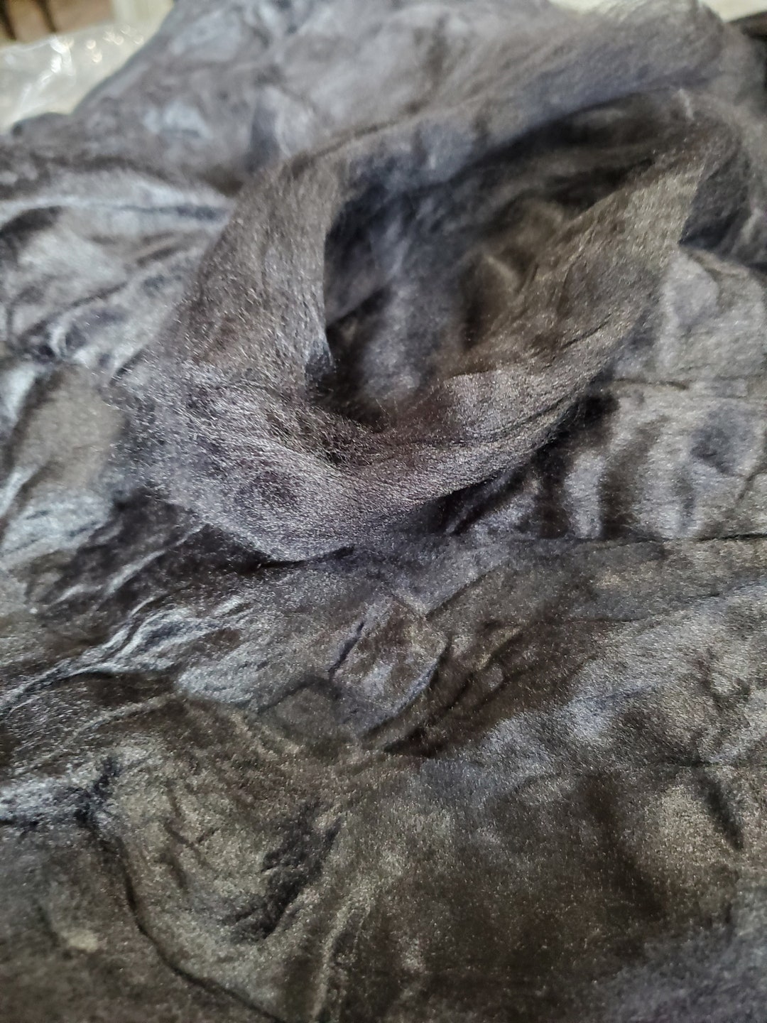 Dyed Black Fine Denier Nylon Combed Top, Blending Fibers, Spinning ...