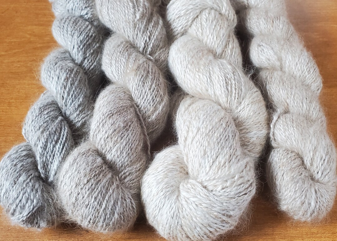 Handspun Satin Angora Yarn, Varying Colors, Fingering Weight - Etsy