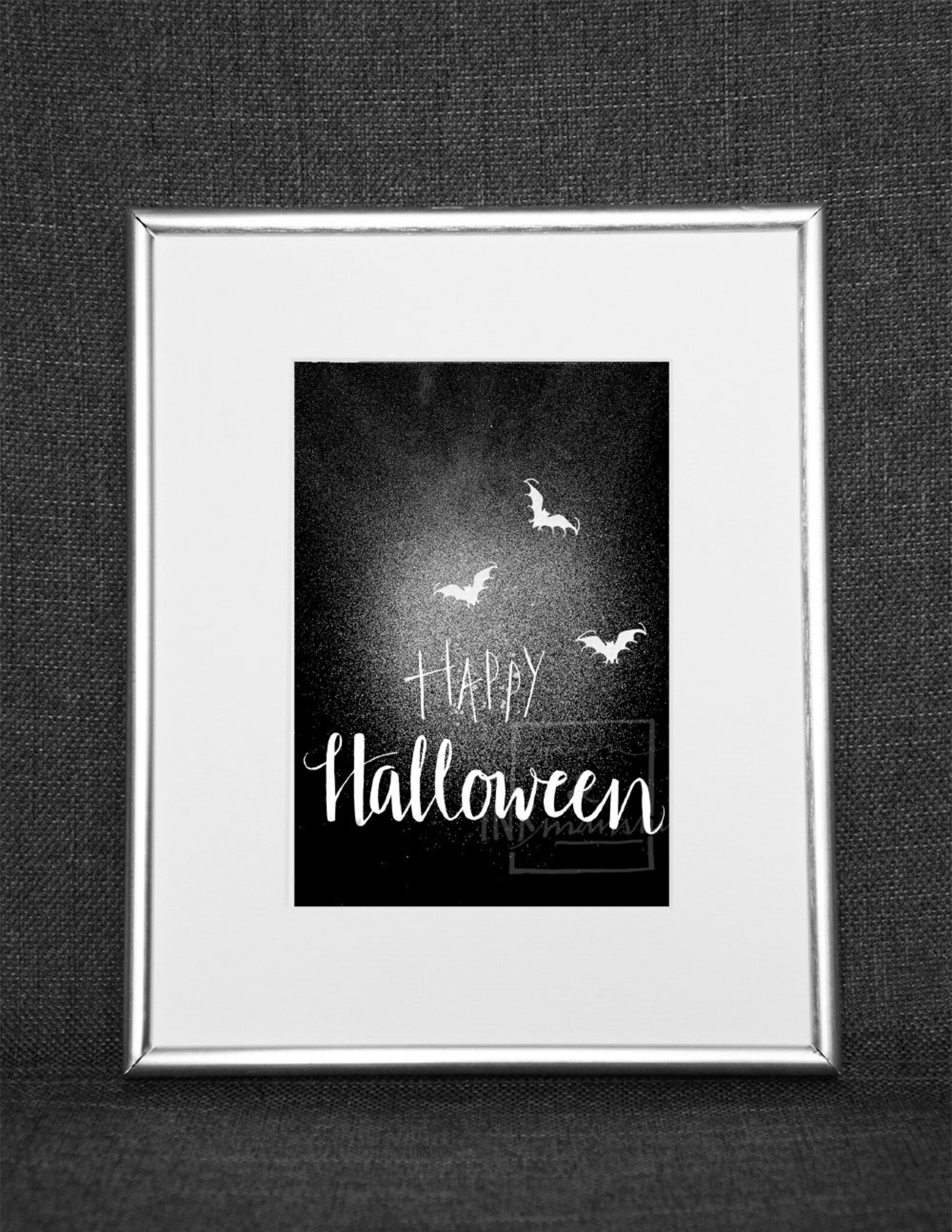 Happy Halloween Handlettering Print,halloween Modern Calligraphy Download,halloween Black and ...