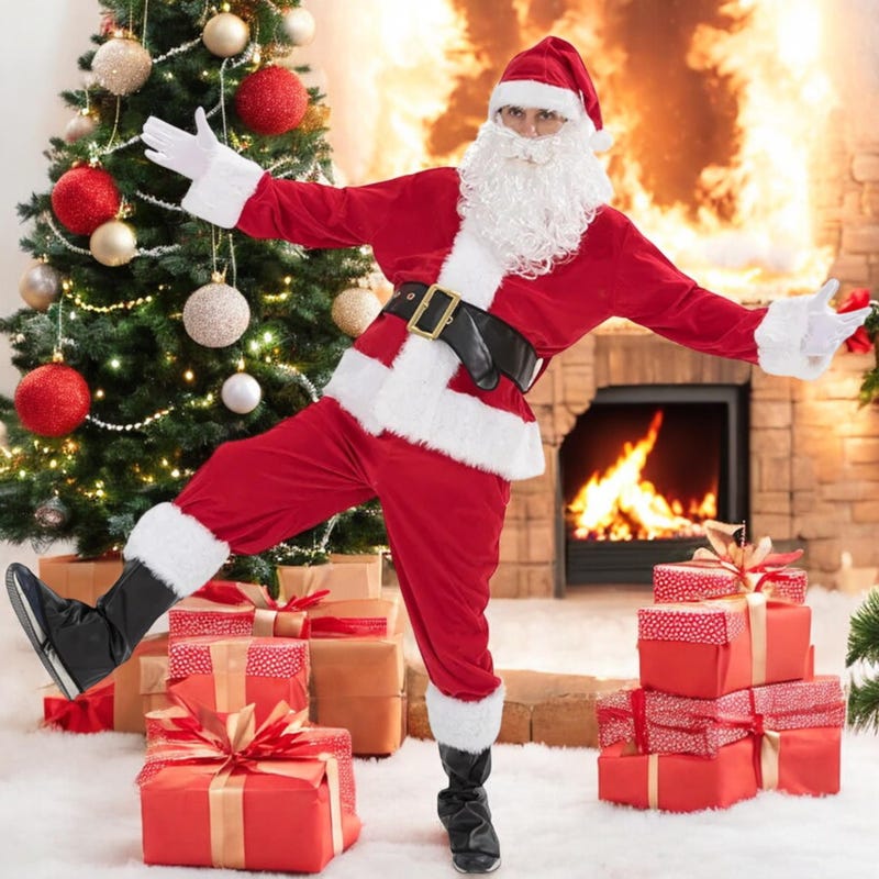 Santa Claus Costume - Etsy