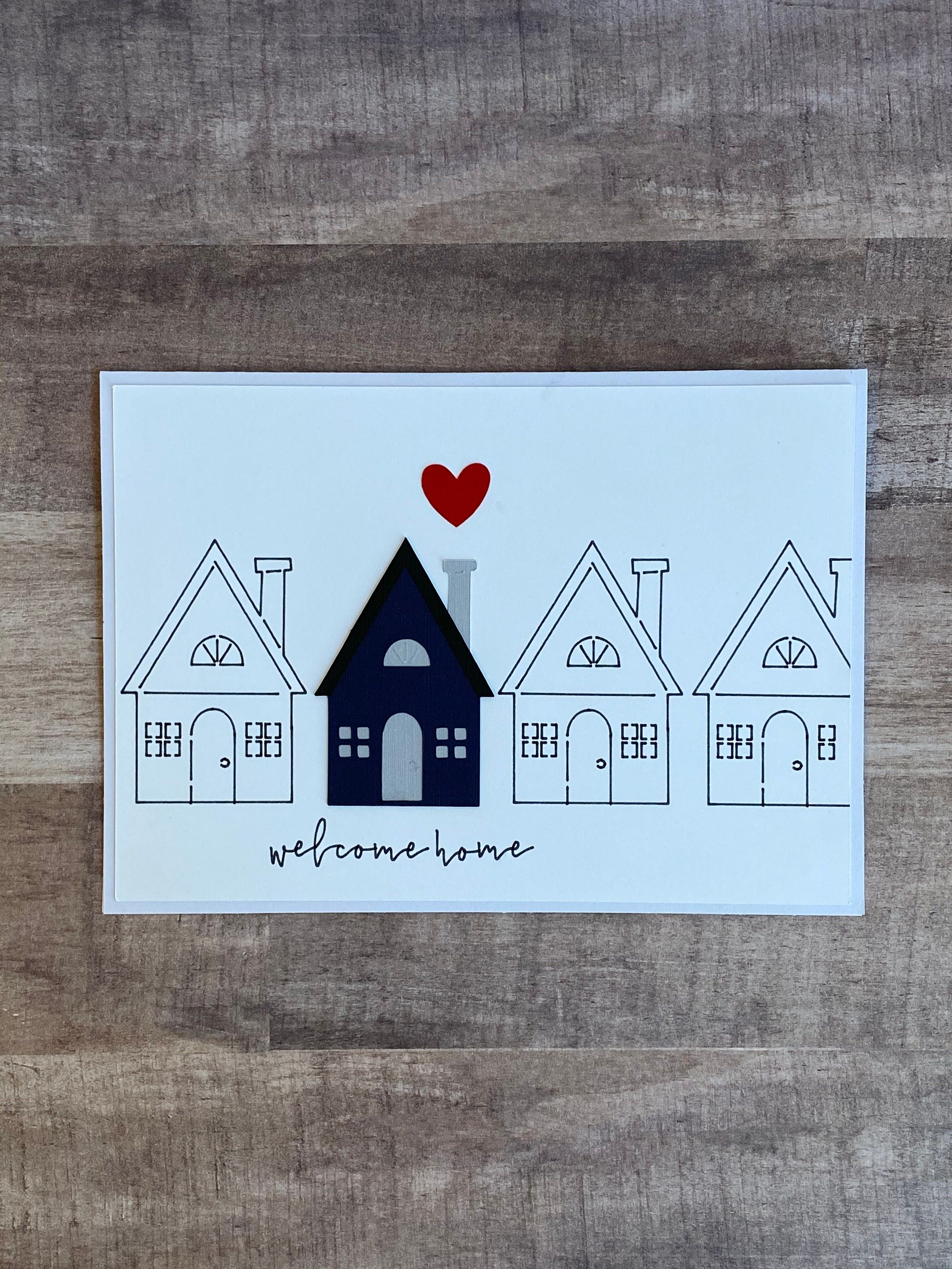 Blank Cards neighbor card new home card Welcome Home card housewarming ...