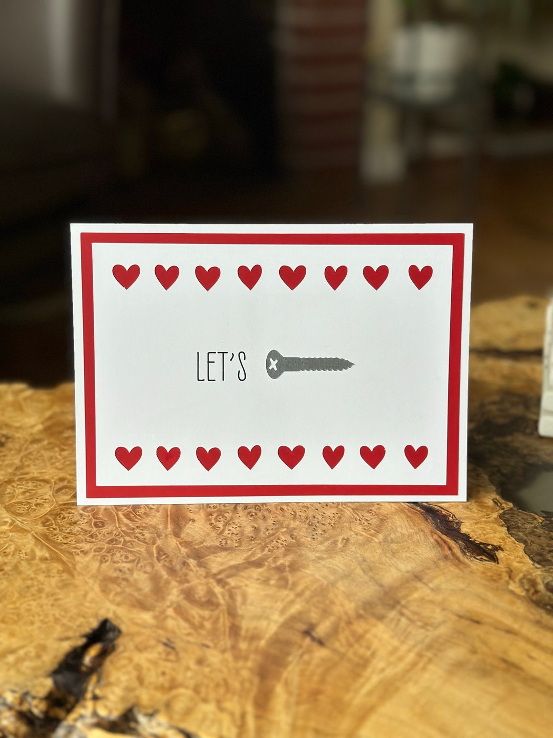 Handmade let's Screw Card Naughty Love Card - Etsy