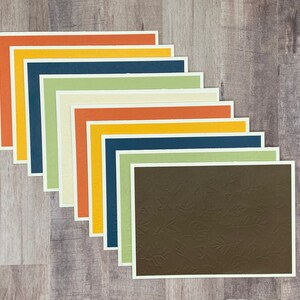 Set of 10 Handmade Blank Fall Themed Cards | Bulk Blank Fall Cards ...