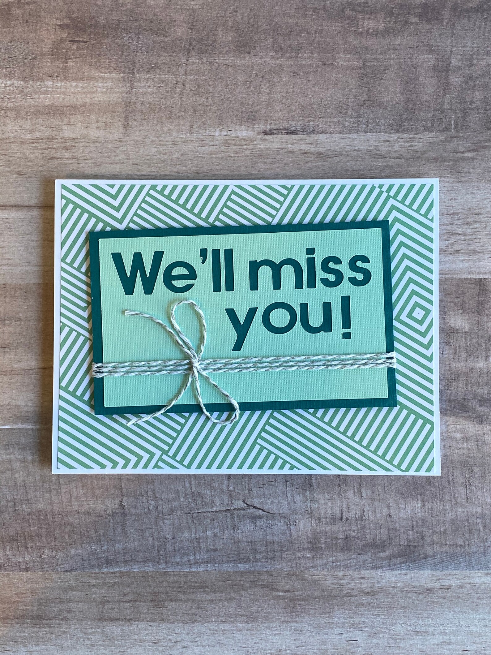 Handmade We'll Miss You Greeting Card Goodbye Card - Etsy