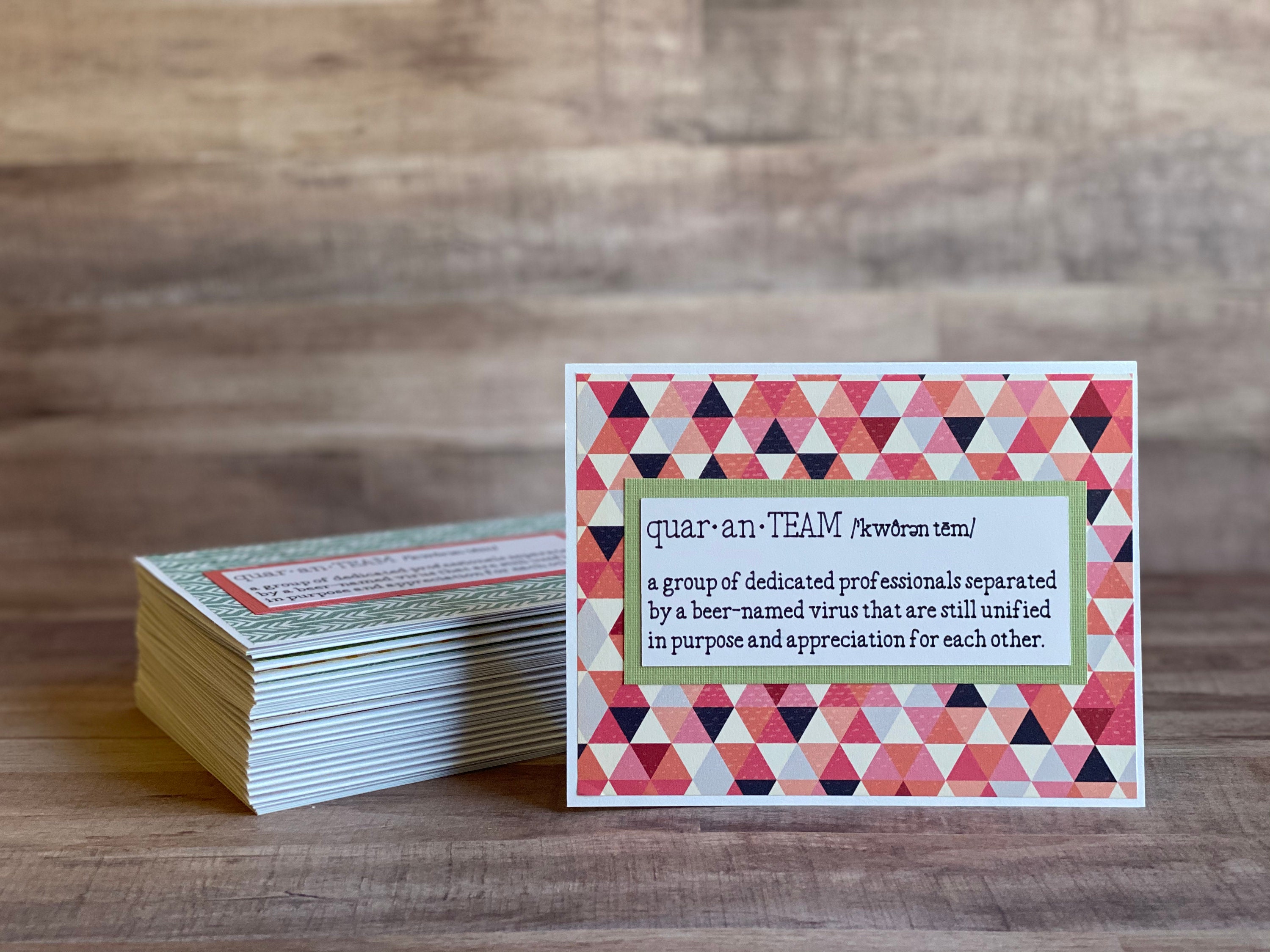 Quaranteam Employee Appreciation Greeting Card Employee - Etsy