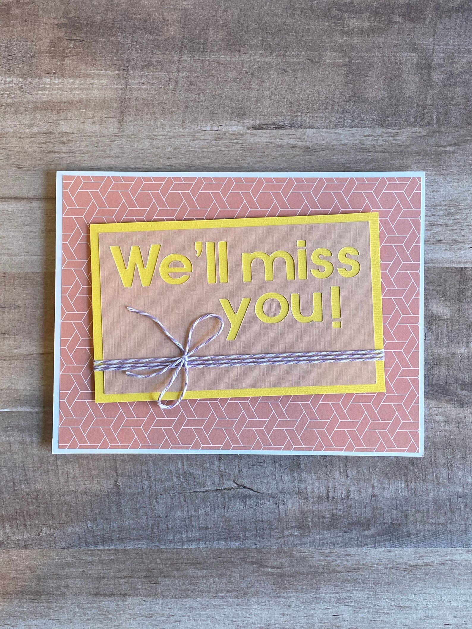 Handmade We'll Miss You Greeting Card Goodbye Card - Etsy