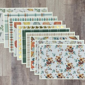 Set of 10 Handmade Blank Fall Themed Cards | Bulk Blank Fall Cards ...
