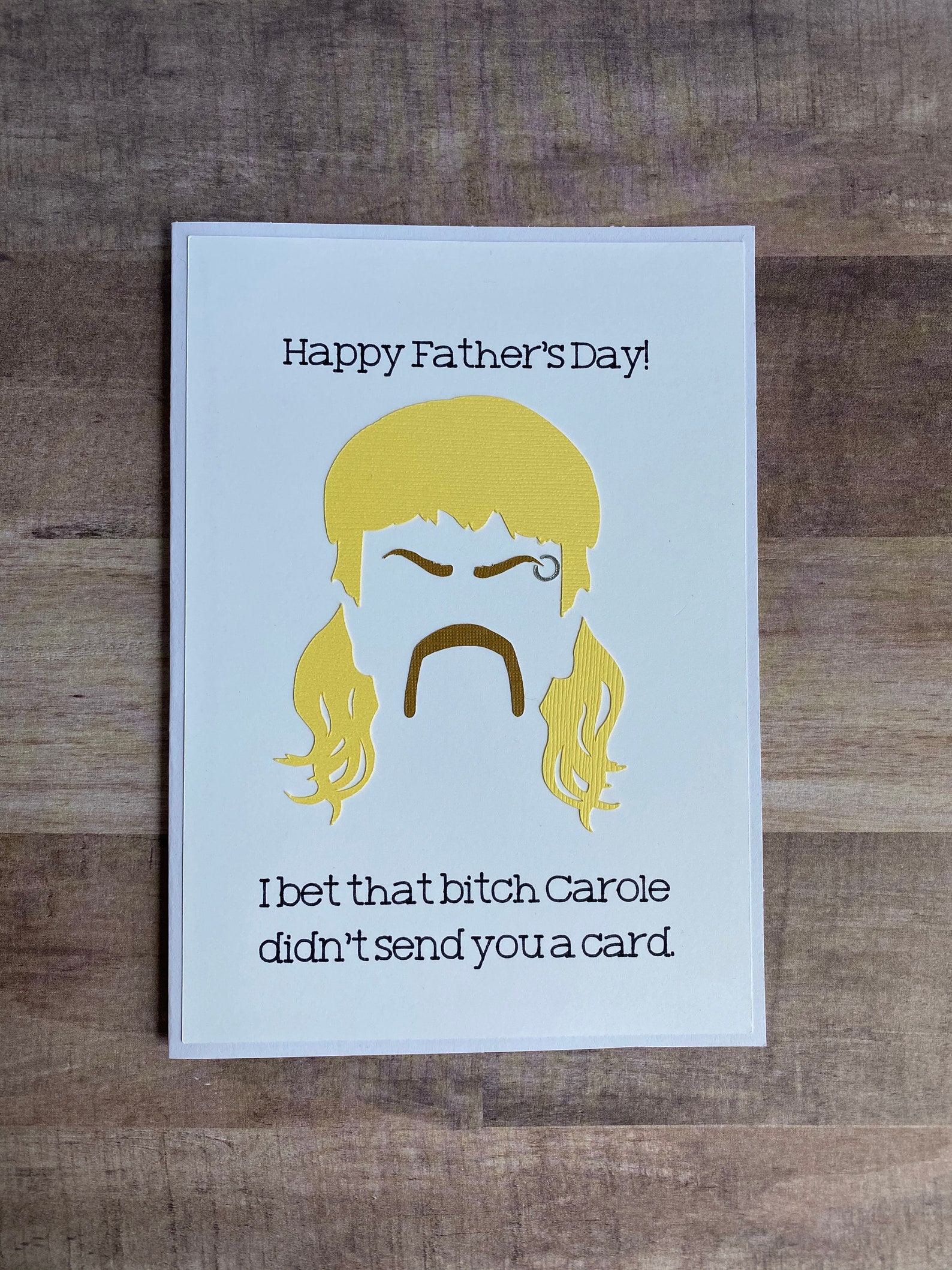 Tiger King Father's Day Card | Joe Exotic Card | Carole Baskin Killed ...