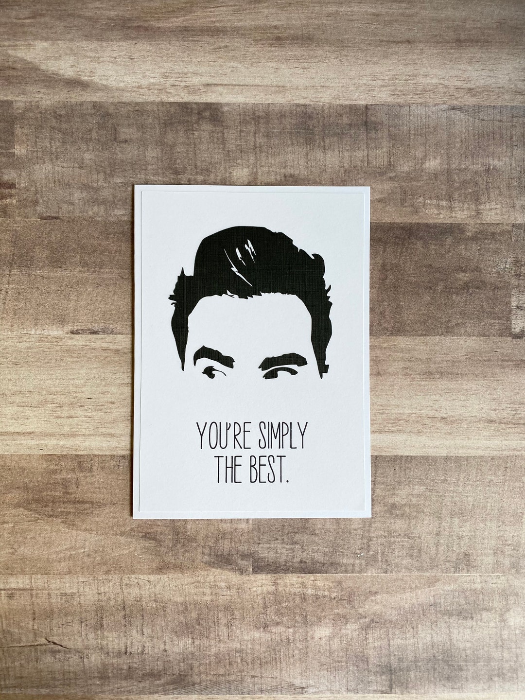 Handmade "you're Simply the Best" Card | Schitts Creek Valentine ...