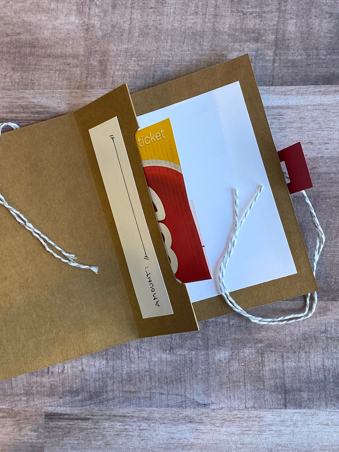 Handmade Popcorn Movie Theater Ticket Gift Card Holder Gift | Etsy