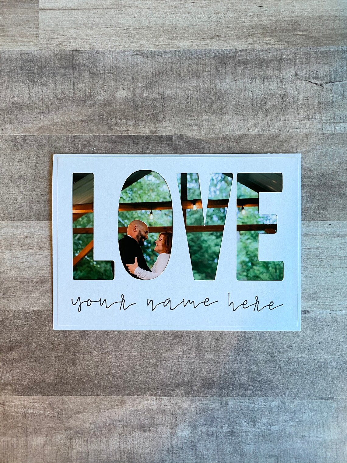 Handmade Wedding Thank You Photo Insert Card Wedding Thank - Etsy