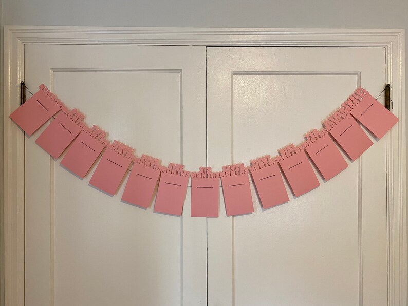 12 Month Birthday Banner 1st Birthday Banner New Born to - Etsy