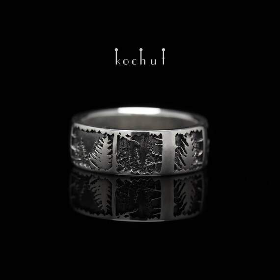 Pack of Wolves Wolf Ring Men Silver. Nature Inspired Ring. | Etsy