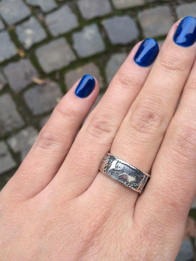 Pack of Wolves Wolf Ring Men Silver. Nature Inspired Ring. | Etsy