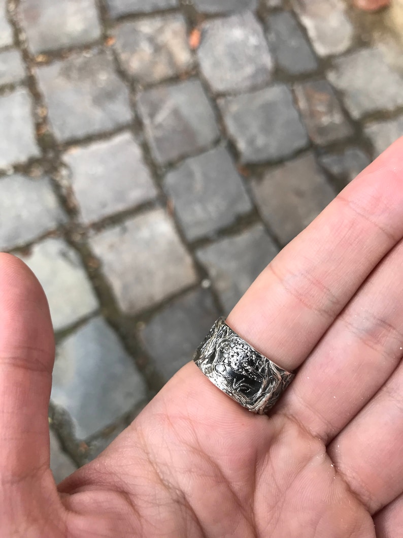 Wolf Tenderness Promise Ring for Him Silver. Viking Wedding - Etsy