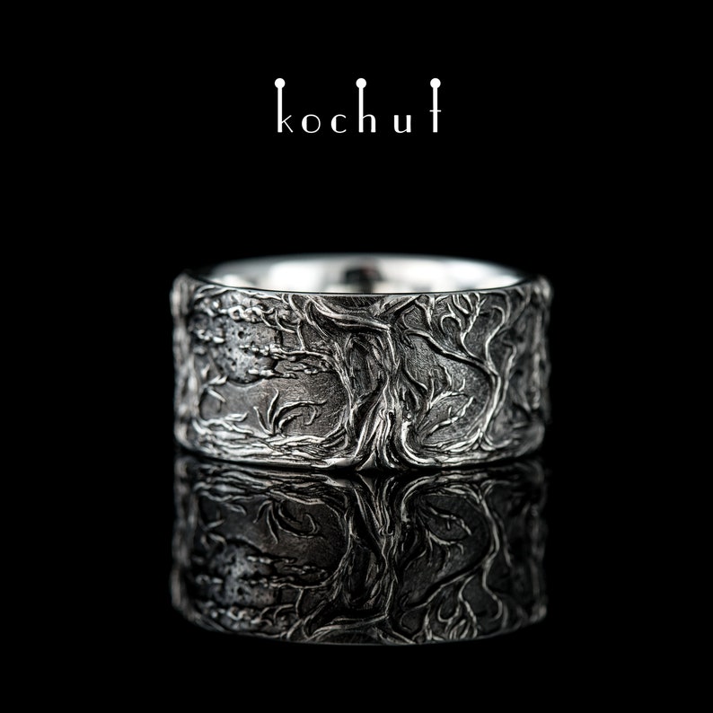 Wolf Tenderness Promise Ring for Him Silver. Viking Wedding - Etsy