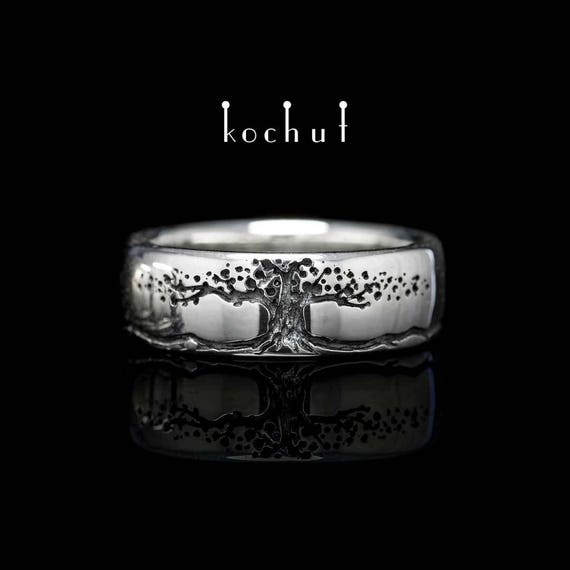 Tree of Life Ring With Infinity. Promise Ring for Him. Unique | Etsy