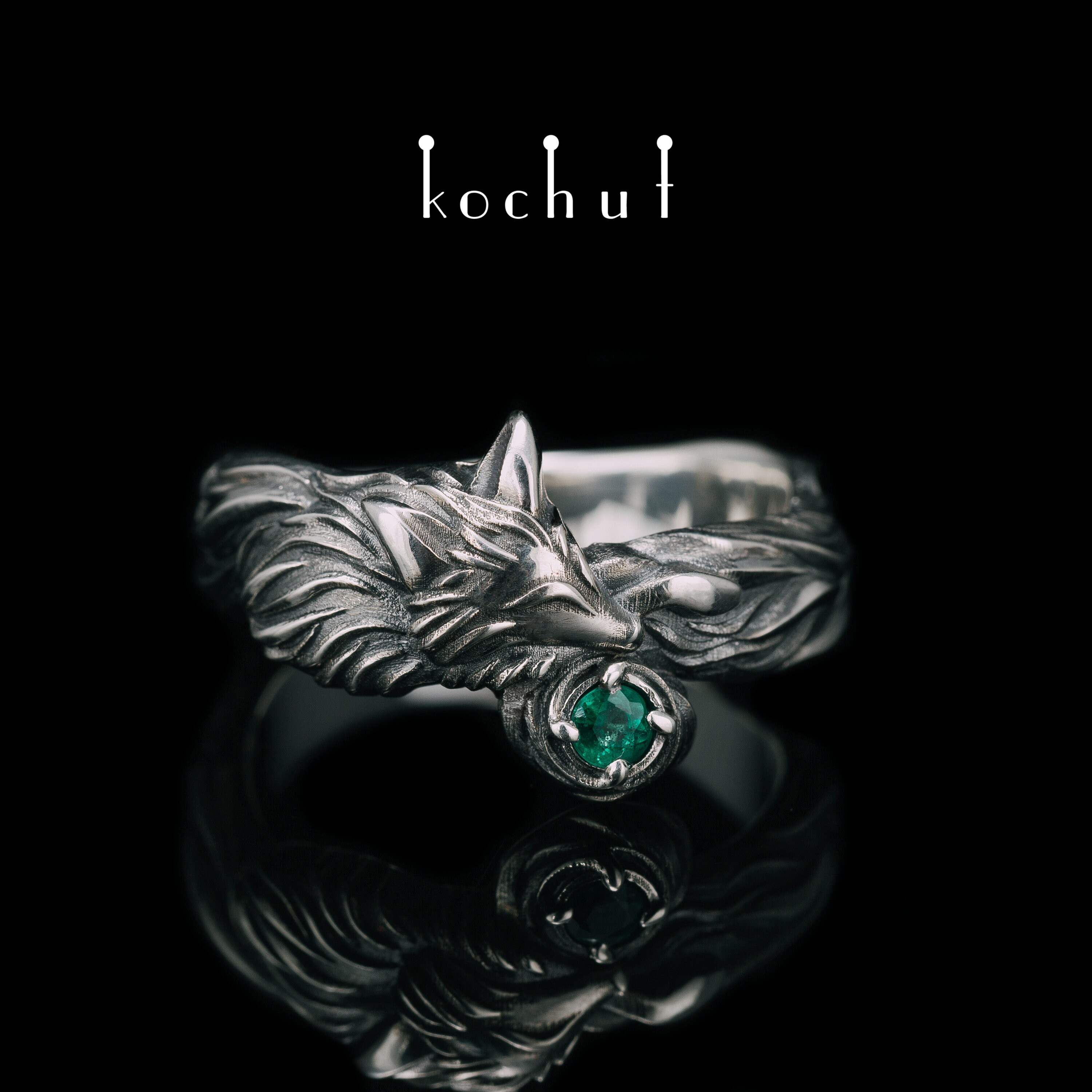 Fox ring sterling silver Fox jewelry for women Unique design | Etsy