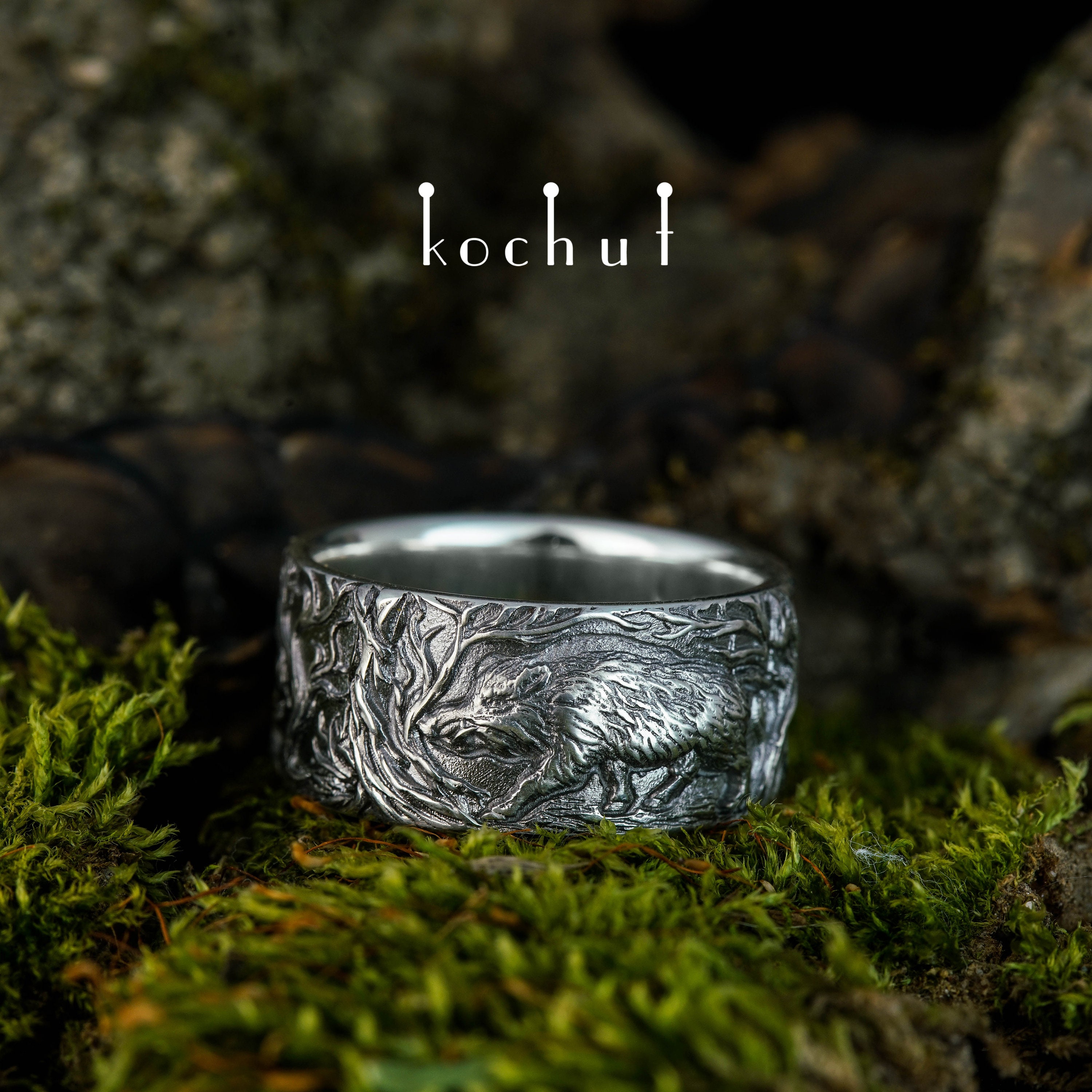 Brutalist Ring Men Sterling Silver Unique Design Handmade - Etsy