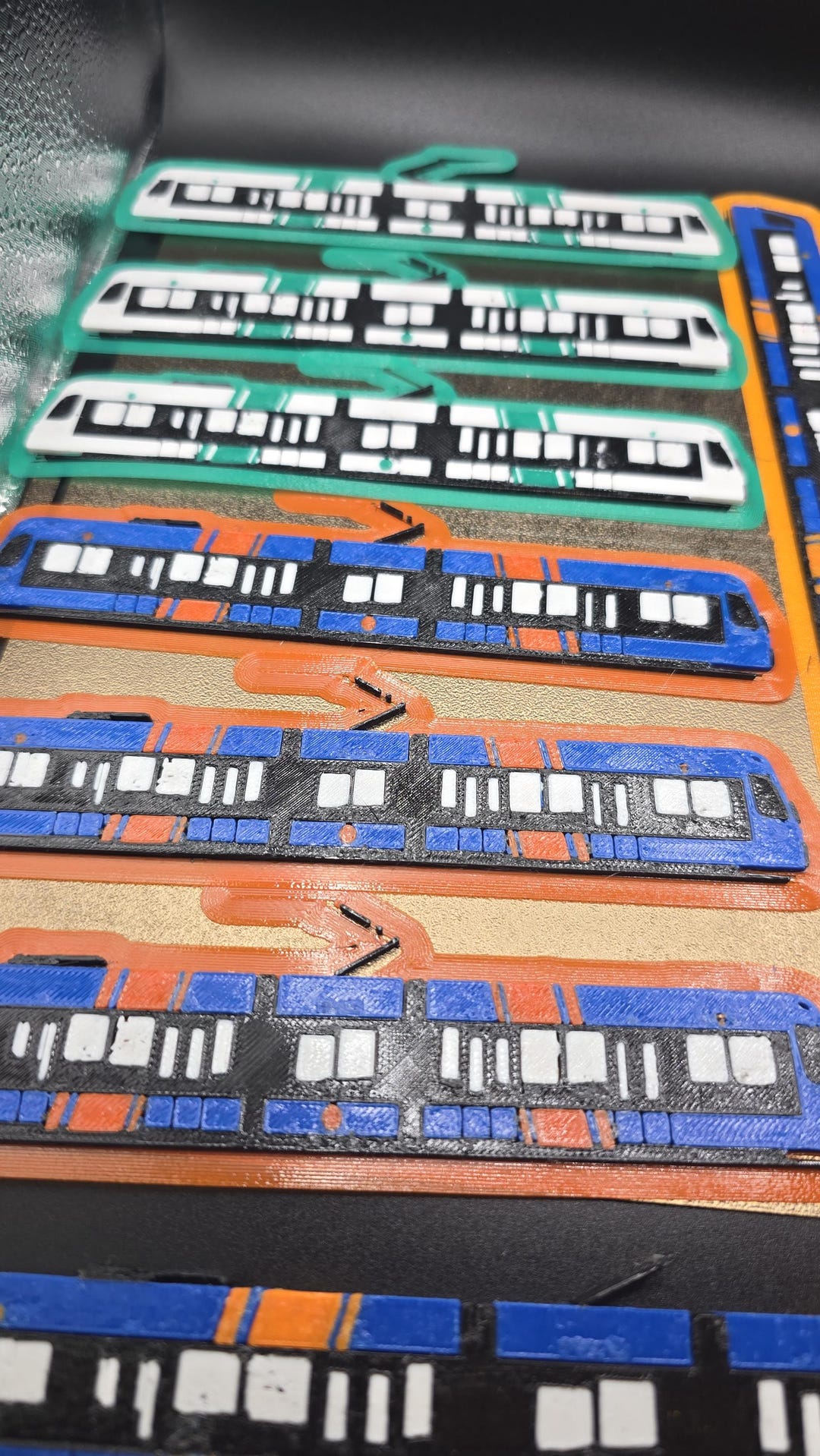 Train Bookmark Siemens Light Rail Inspired MAX Type 6 Design Tram ...