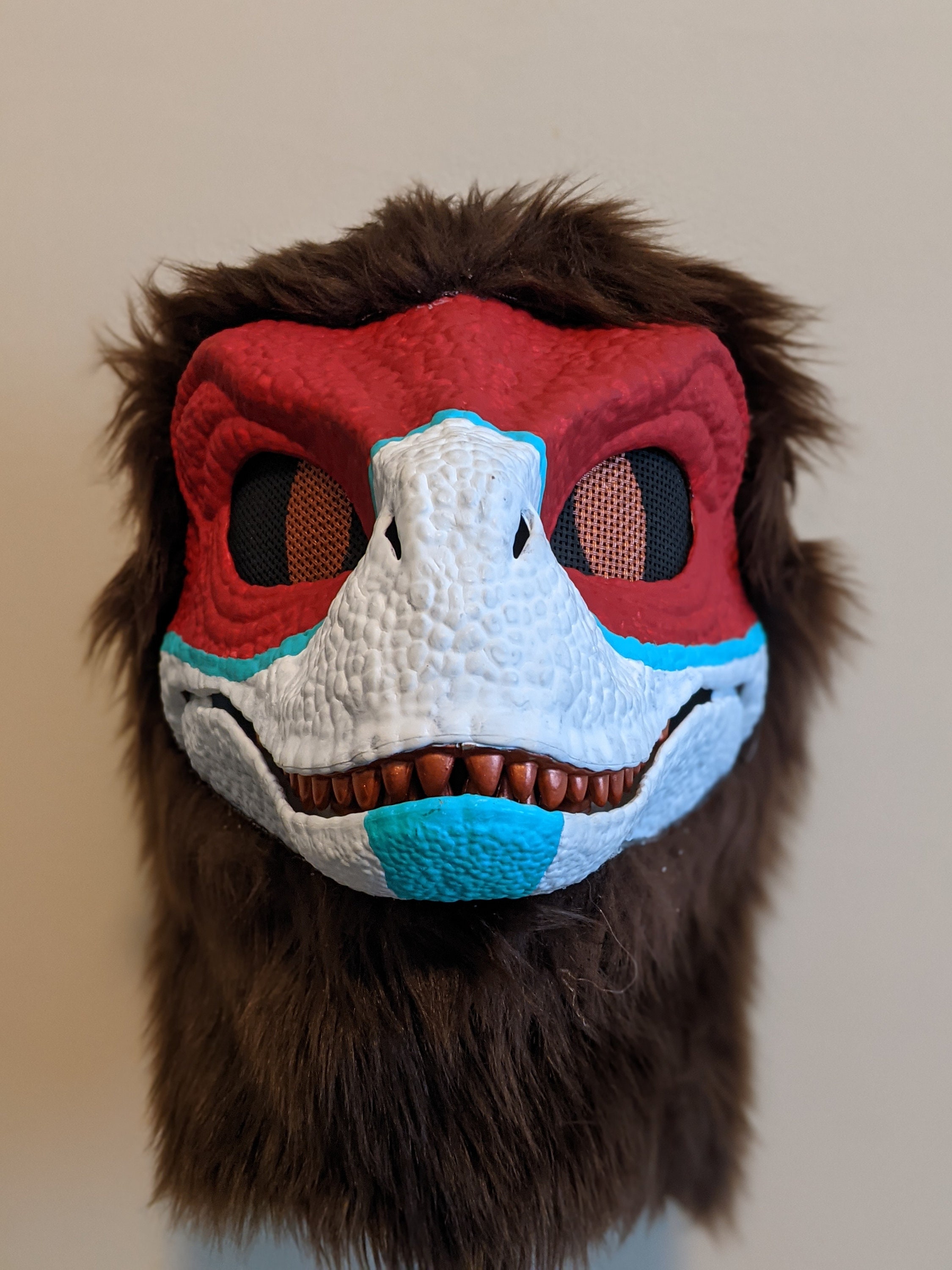 DIGITAL PATTERN Raptor Mask Child Size Head Fur Base | Etsy