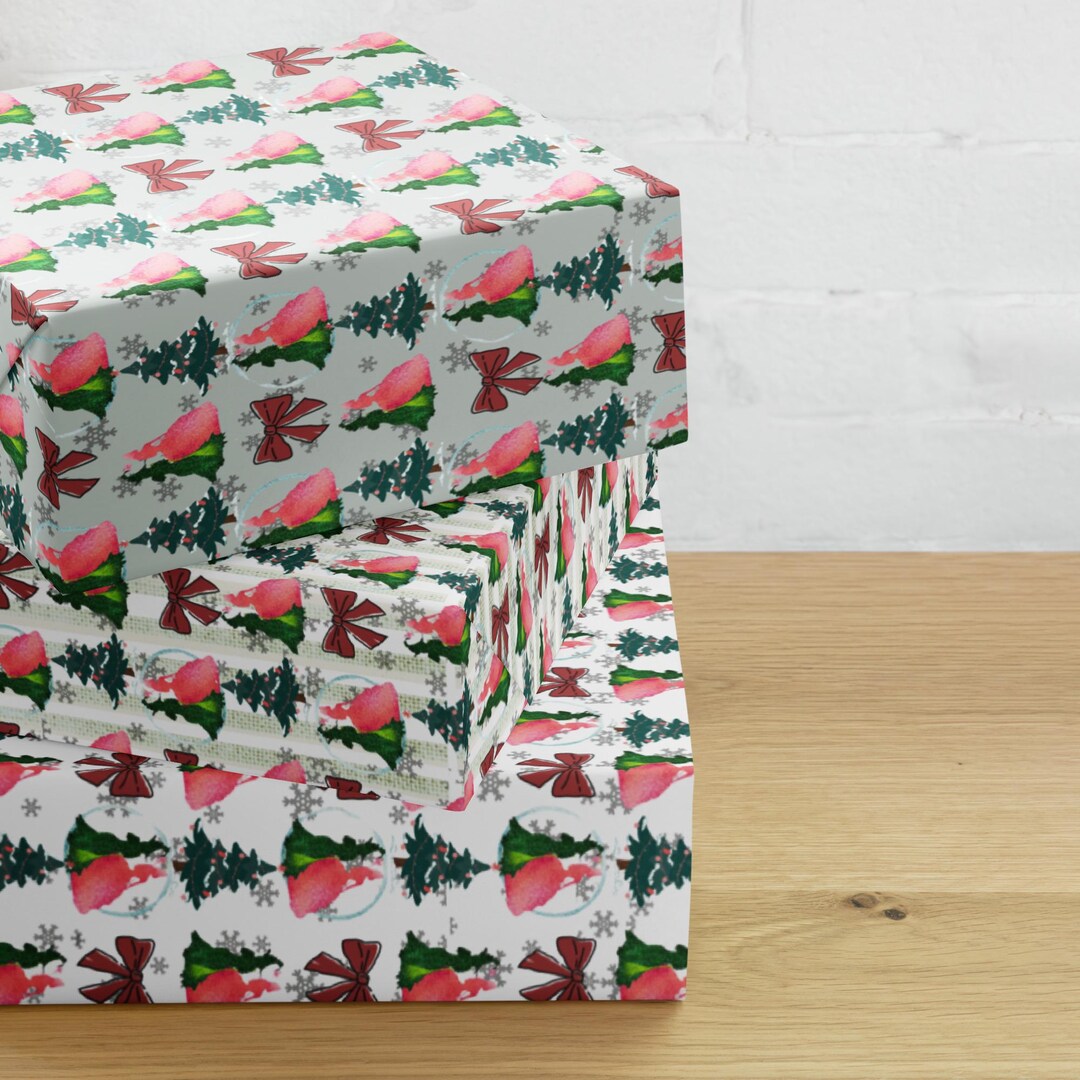 Christmas Festive Wicked Witches Theme for Good Original Art Wrapping ...