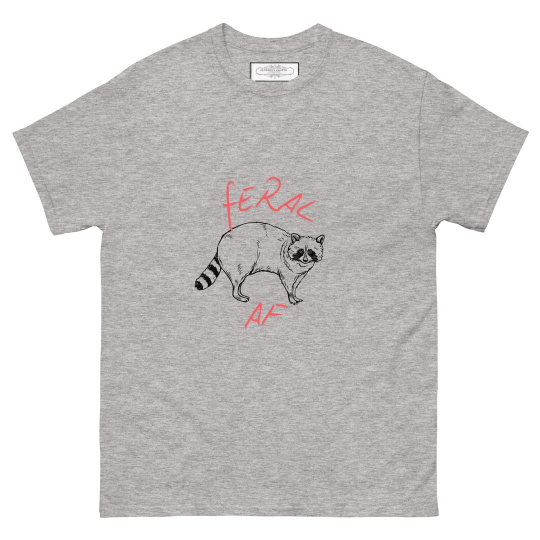 Feral Af Funny Tshirt Free Shipping Valentines Day - Etsy