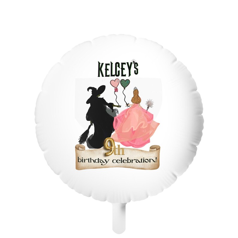 Personalized Wicked Theme Birthday Party Mylar Helium Balloon - Etsy