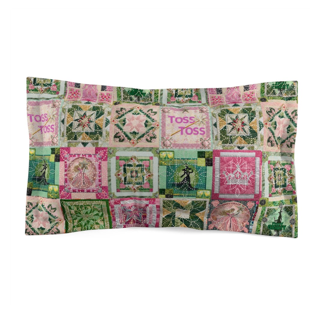 Wicked Inspired Quilt Style Pillow Sham Microfiber Pillow Sham Ships ...