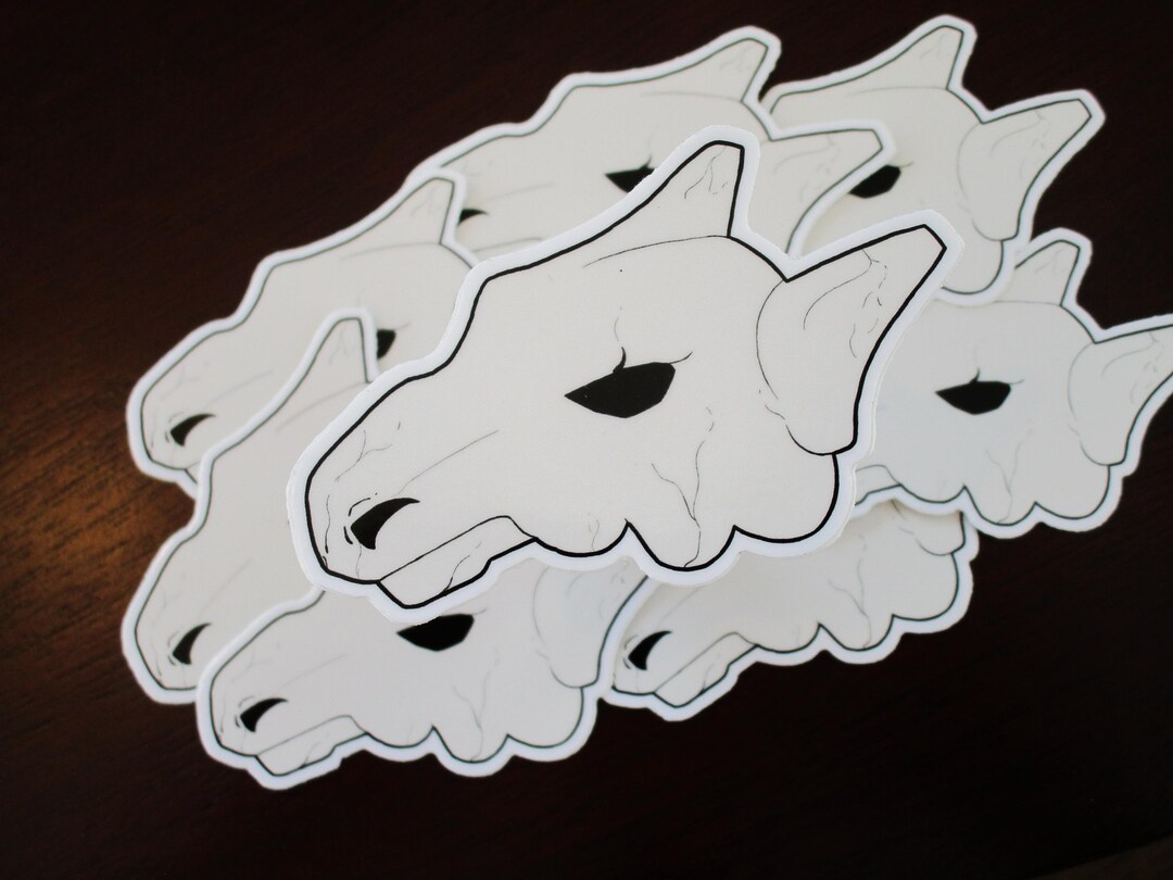 Marowak Skull Vinyl Stickers | Perfect for Pokemon Fans - Etsy