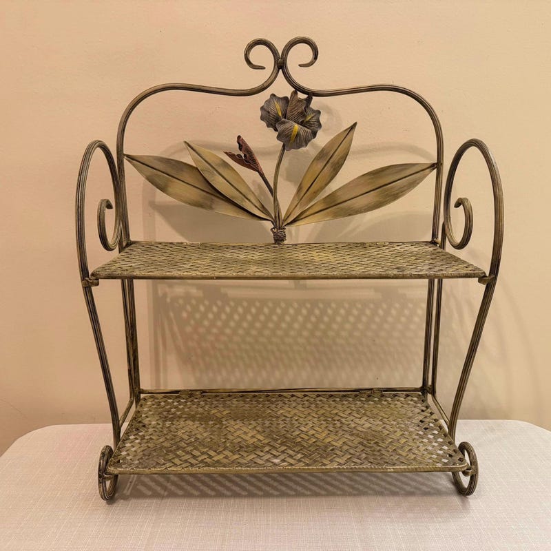 Vintage Metal Shelf - Etsy