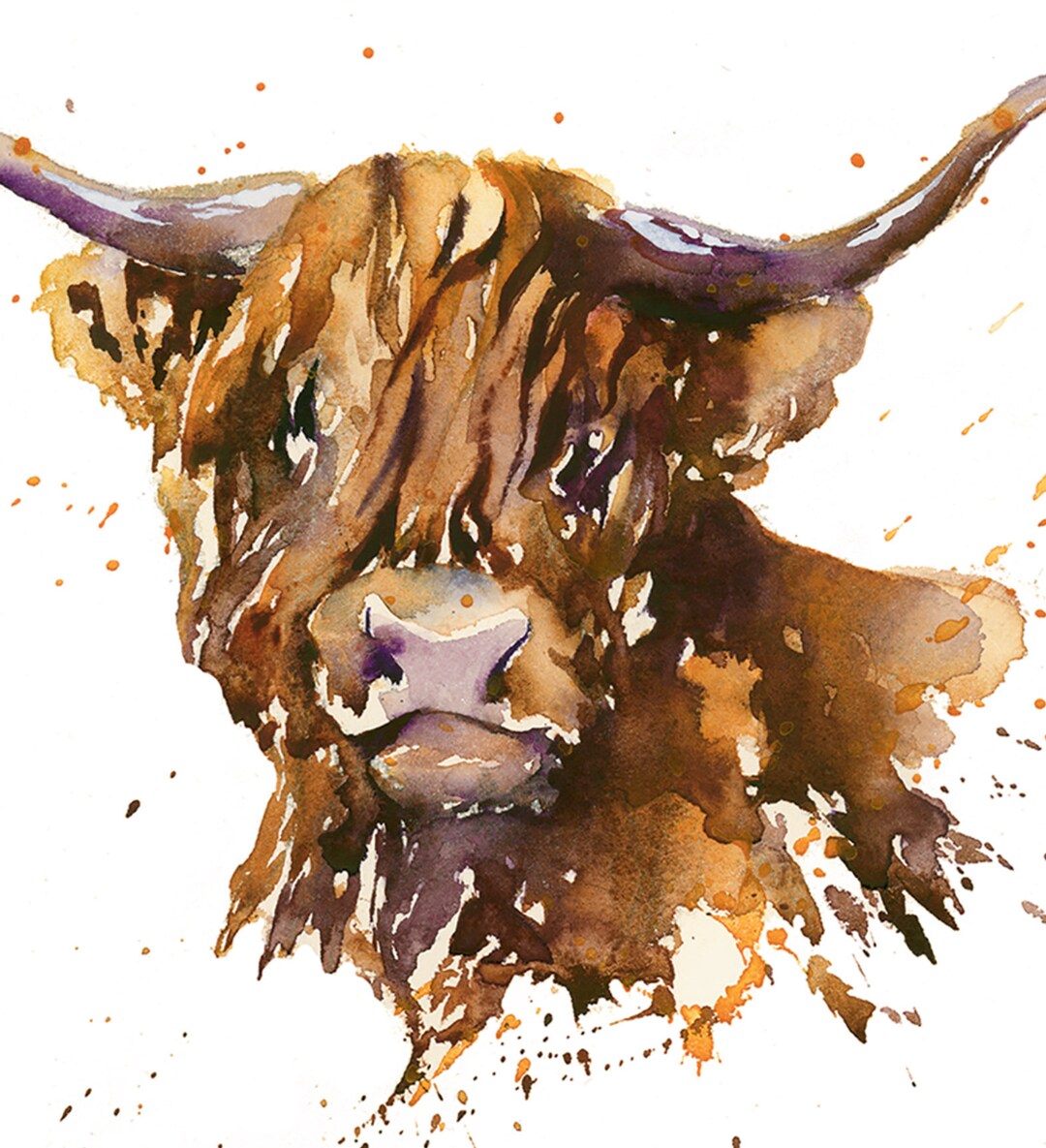 Scottish Highland Coo III - Etsy
