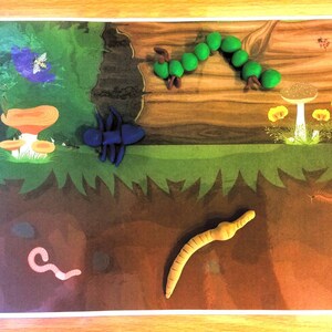 Garden & Bug Themed Playdoh Mats Playdough Preschool Kids Activity ...