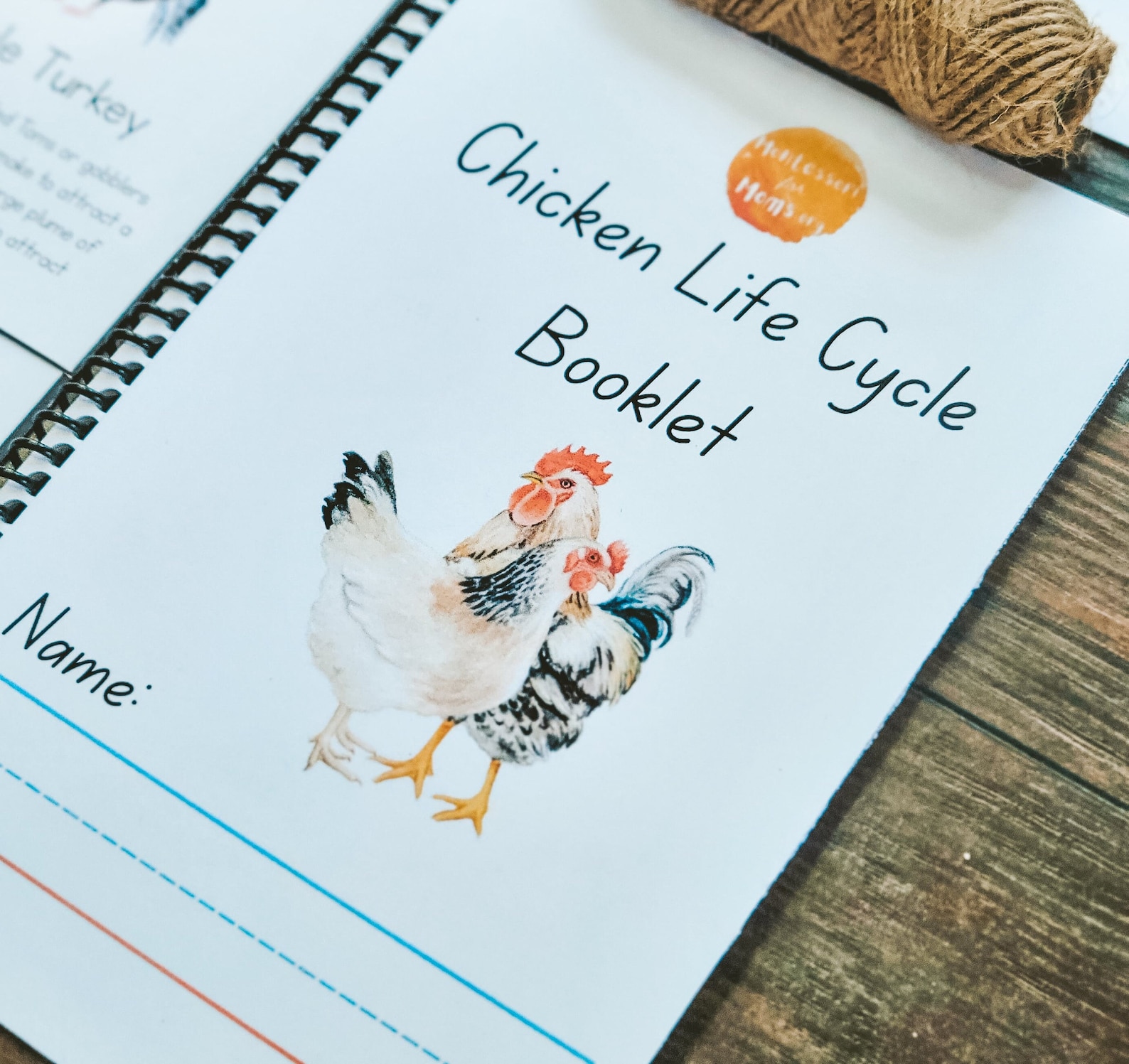 Chicken Unit Study Montessori Homeschool Science Printable 3 Part Cards ...