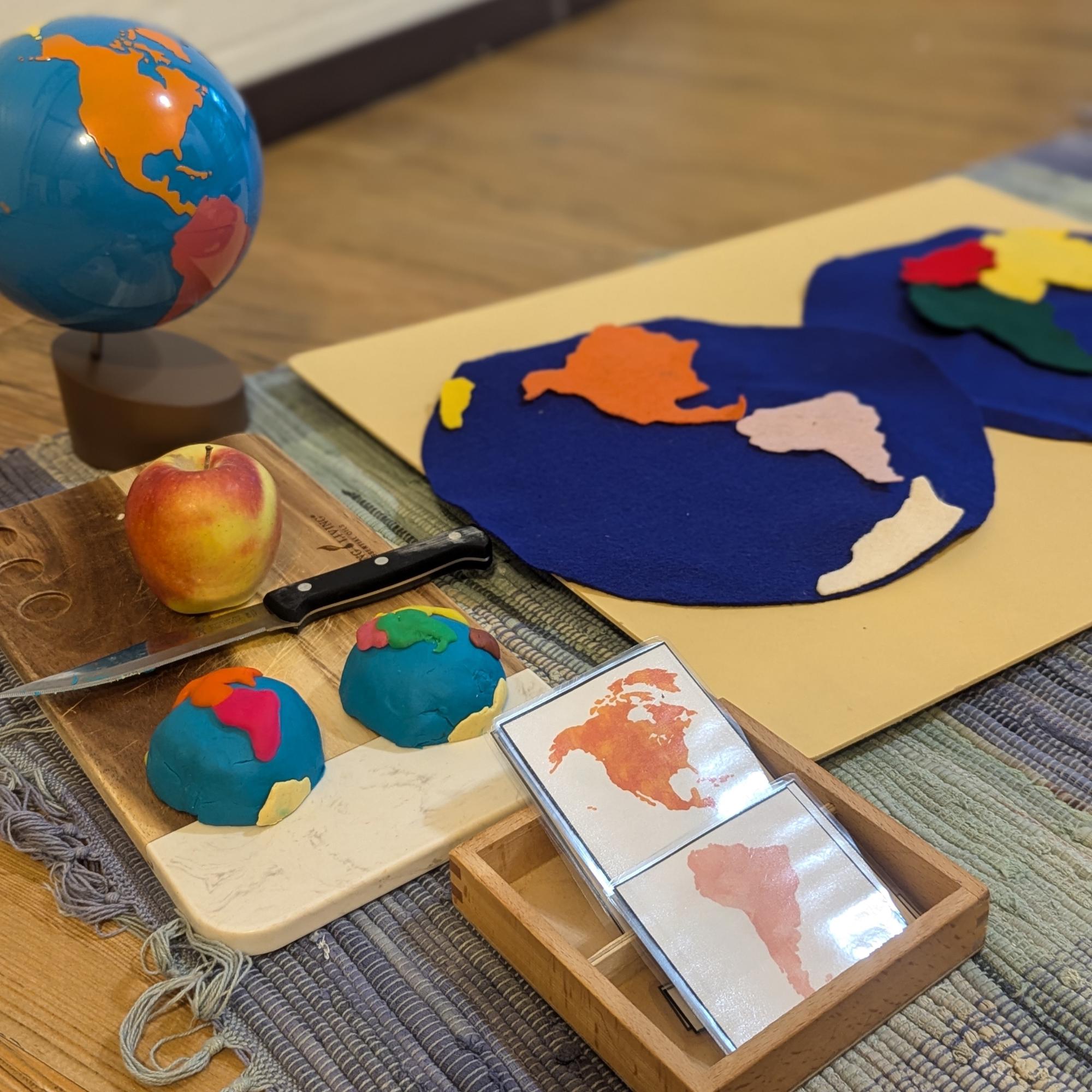 Montessori Geography Continents Introduction World Video Lessons ...