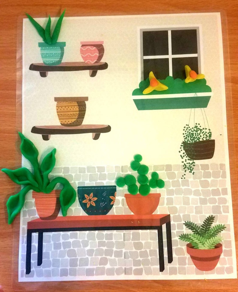 Garden & Bug Themed Playdoh Mats Playdough Preschool Kids Activity ...