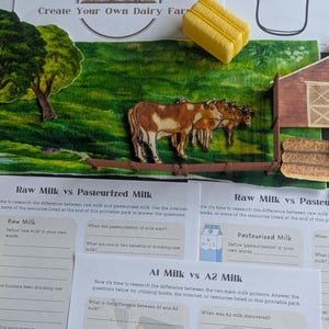 Dairy Cow Unit Study Montessori Homeschool Science Printable Nature ...