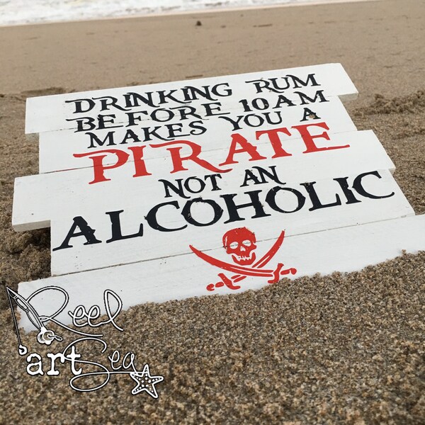 Drinking Rum Before Noon Makes You a Pirate - Etsy