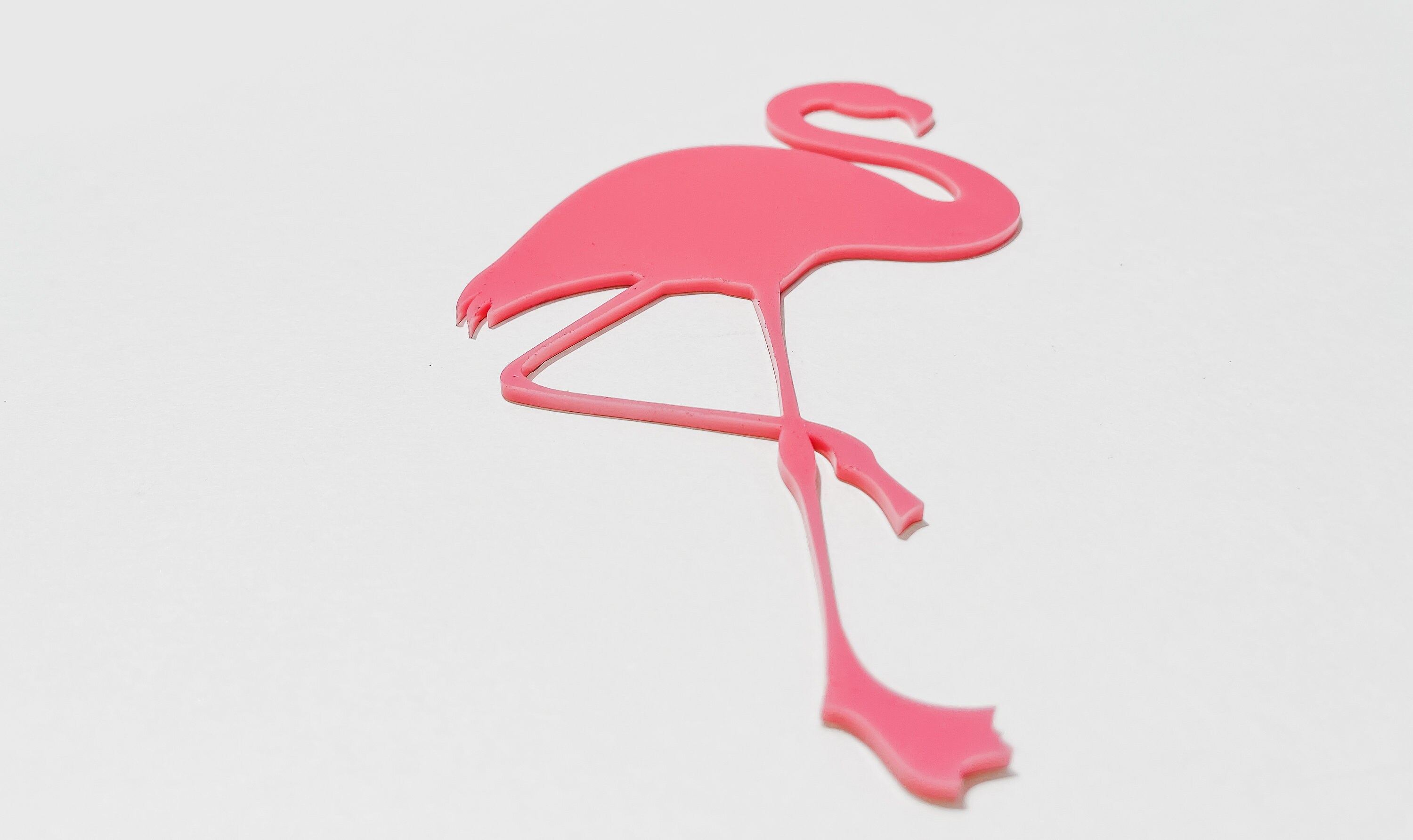 One Mid Century Modern Flamingo Shape Acrylic Mid-century | Etsy