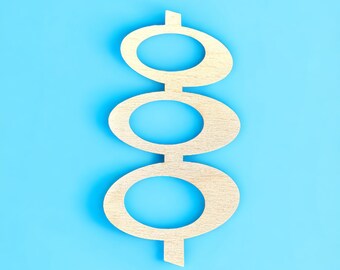 Mid Century Modern Starburst Cutout Wood MCM Craft Cutout - Etsy