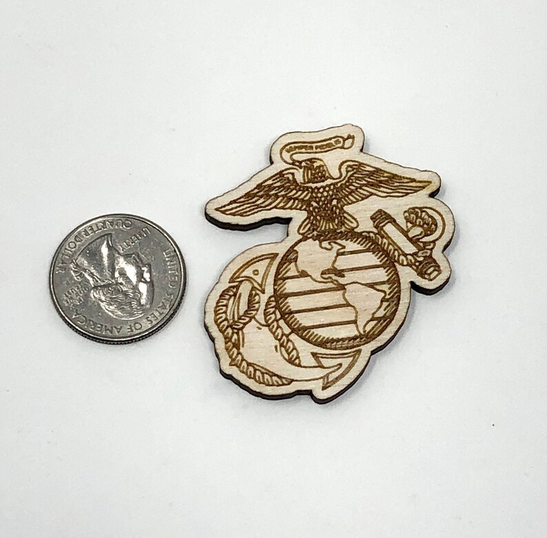Laser Cut Marines Emblem Wood Cutout | Etsy