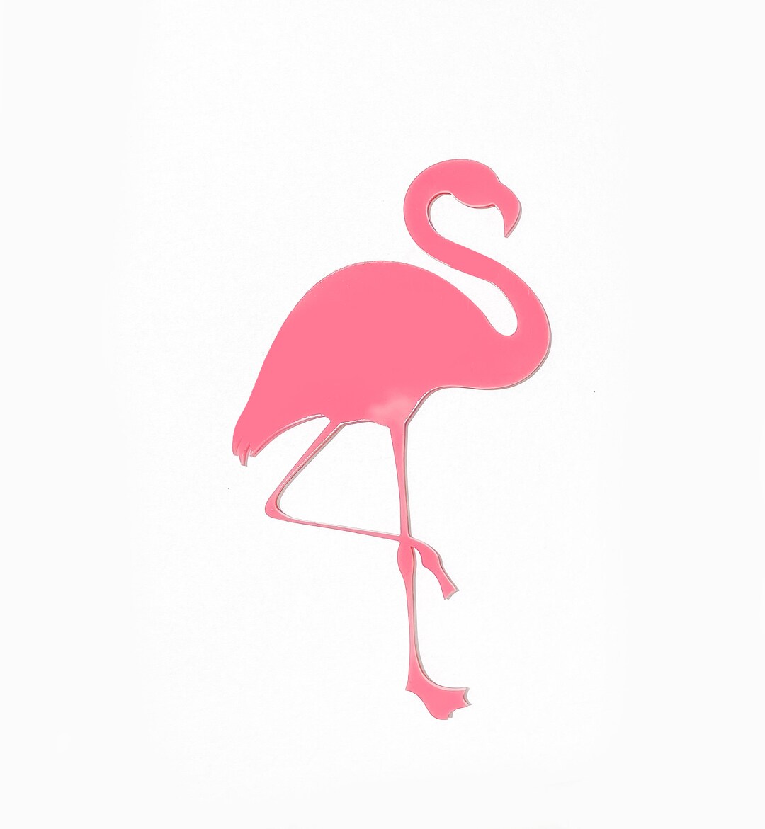 One Mid Century Modern Flamingo Shape, Acrylic Mid-century Modern ...
