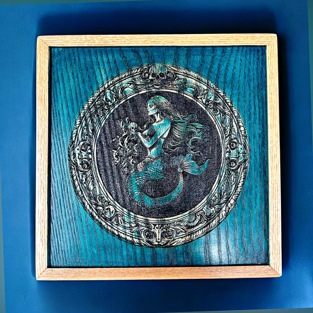 Gothic Mermaid Box Handmade Nautical Fantasy Keepsake Memory Box Scary ...