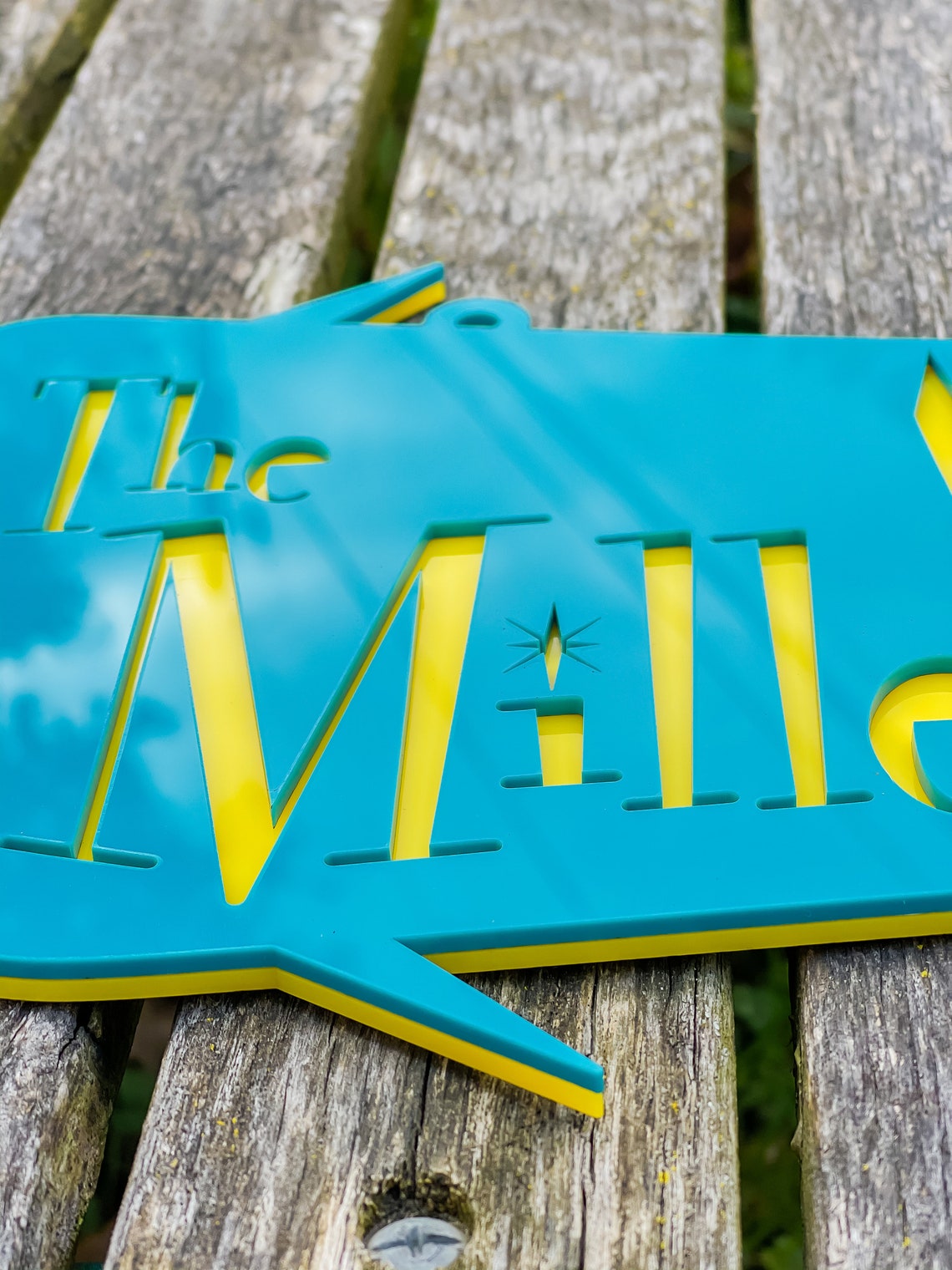 Mid Century Modern Wall Art Acrylic Custom Mid Century Sign | Etsy