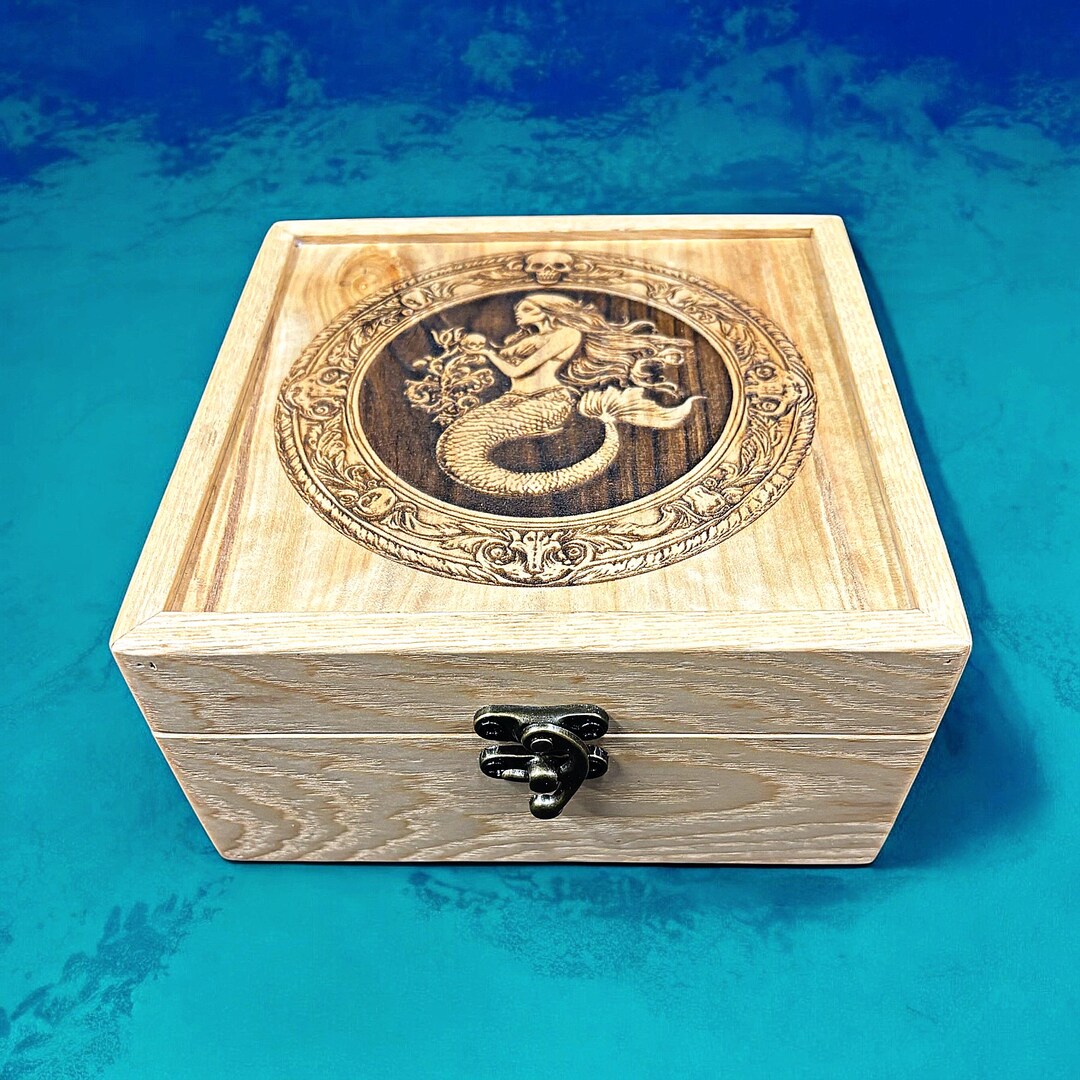 Gothic Mermaid Box | Handmade Nautical Fantasy Keepsake Memory Box ...