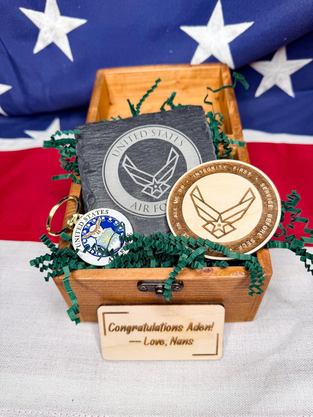 Military Memories Box | Personalized Keepsake for Veterans | Air Force ...
