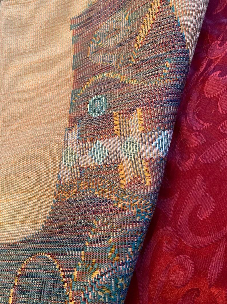 TAPESTRY VEST Fabric PANEL Sewing Theme Adult Sized Seamstress Tailor ...